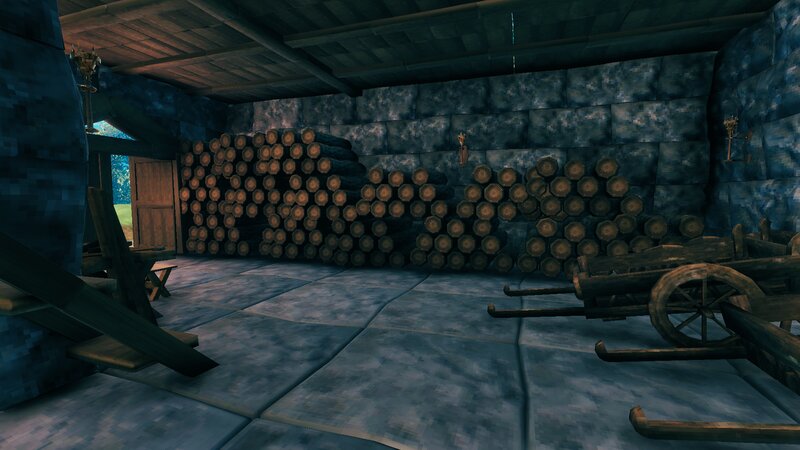 storage house Valheim Build