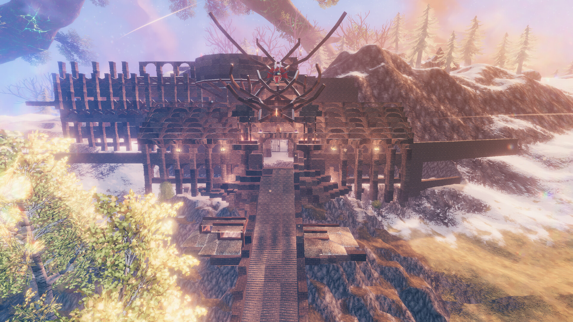 Mount Trxllege... left unfinished.... Valheim Build