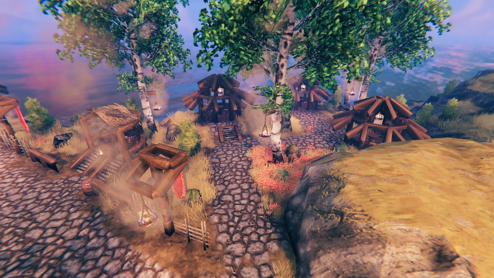 Japanese Gazebo Garden Valheim Build