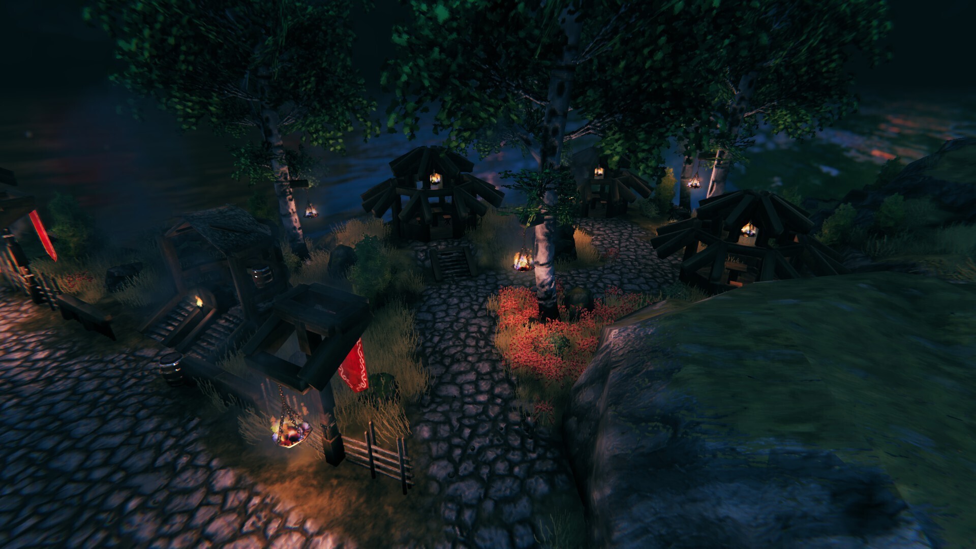 Japanese Gazebo Garden Valheim Build