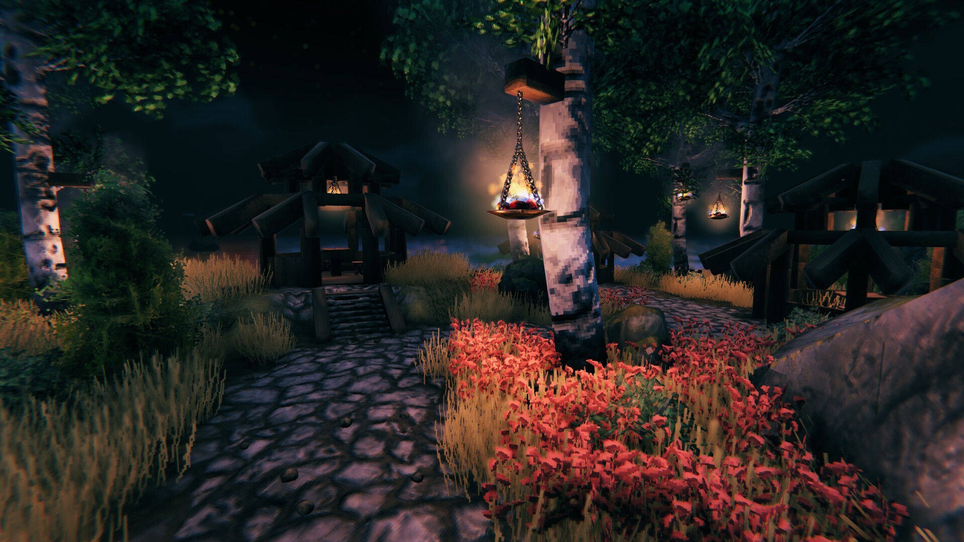 Japanese Gazebo Garden Valheim Build