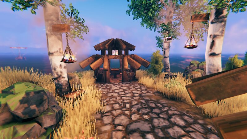 Japanese Gazebo Garden Valheim Build