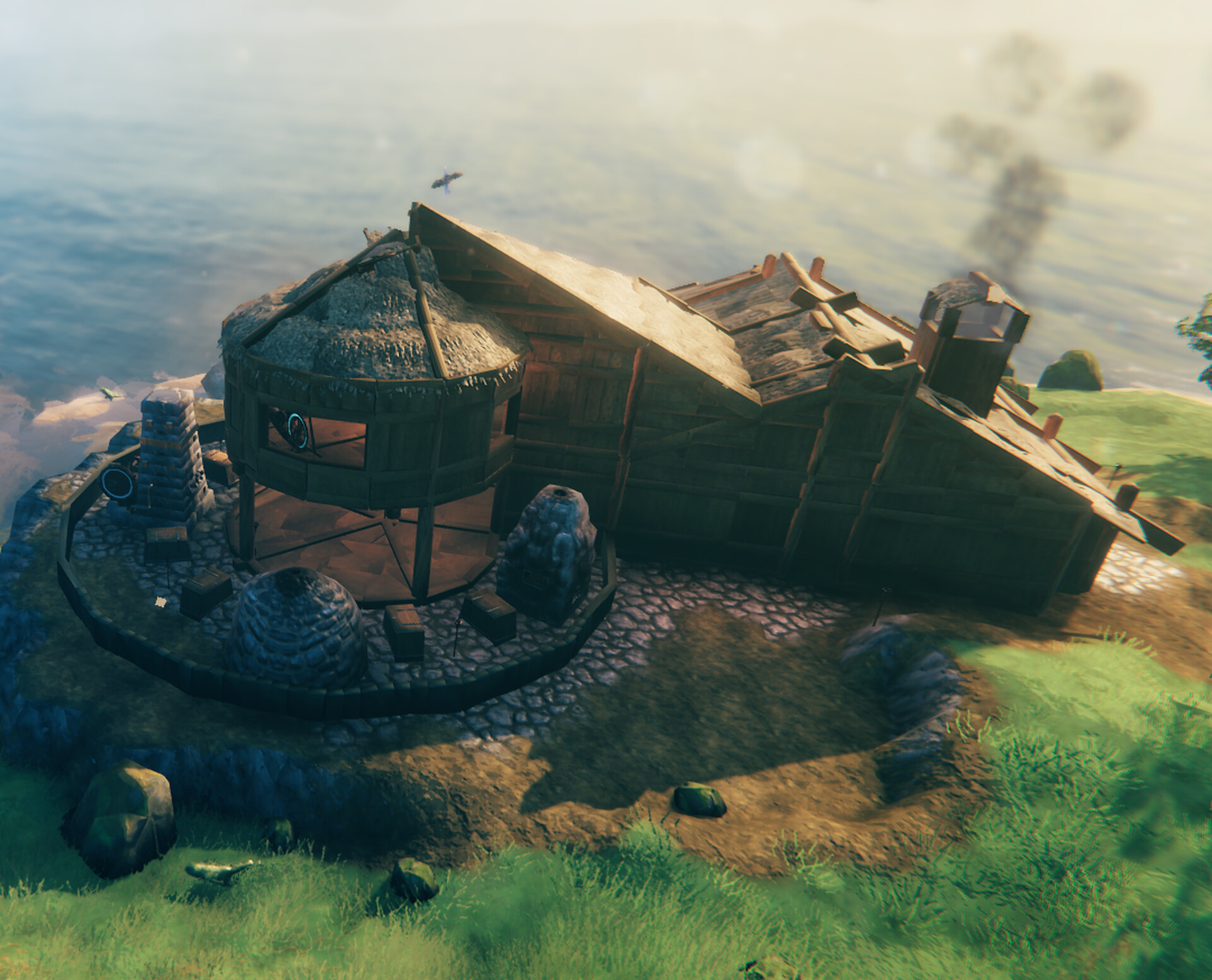 A different approach to building a home Valheim Build