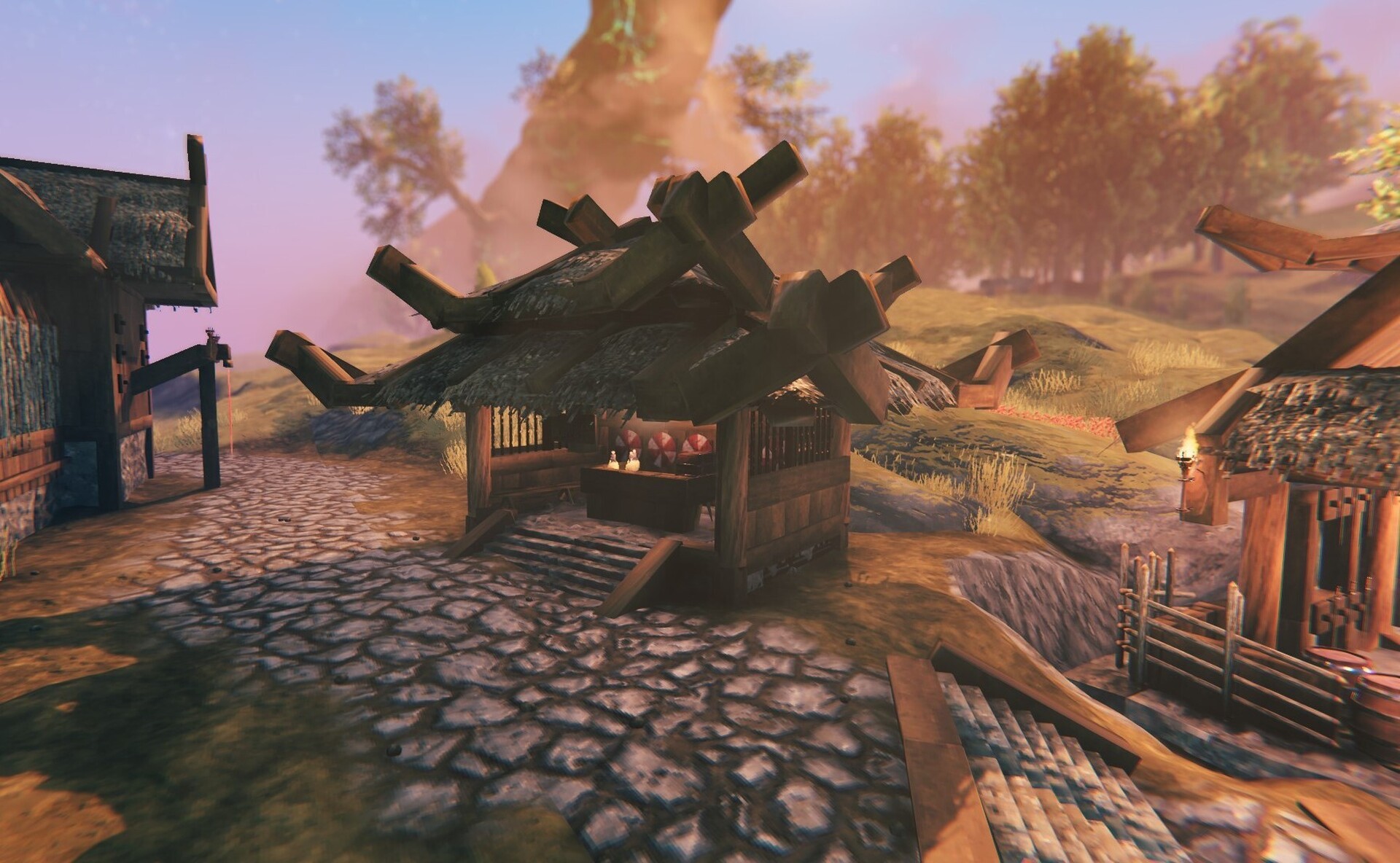 Japanese Shrine Store Valheim Build