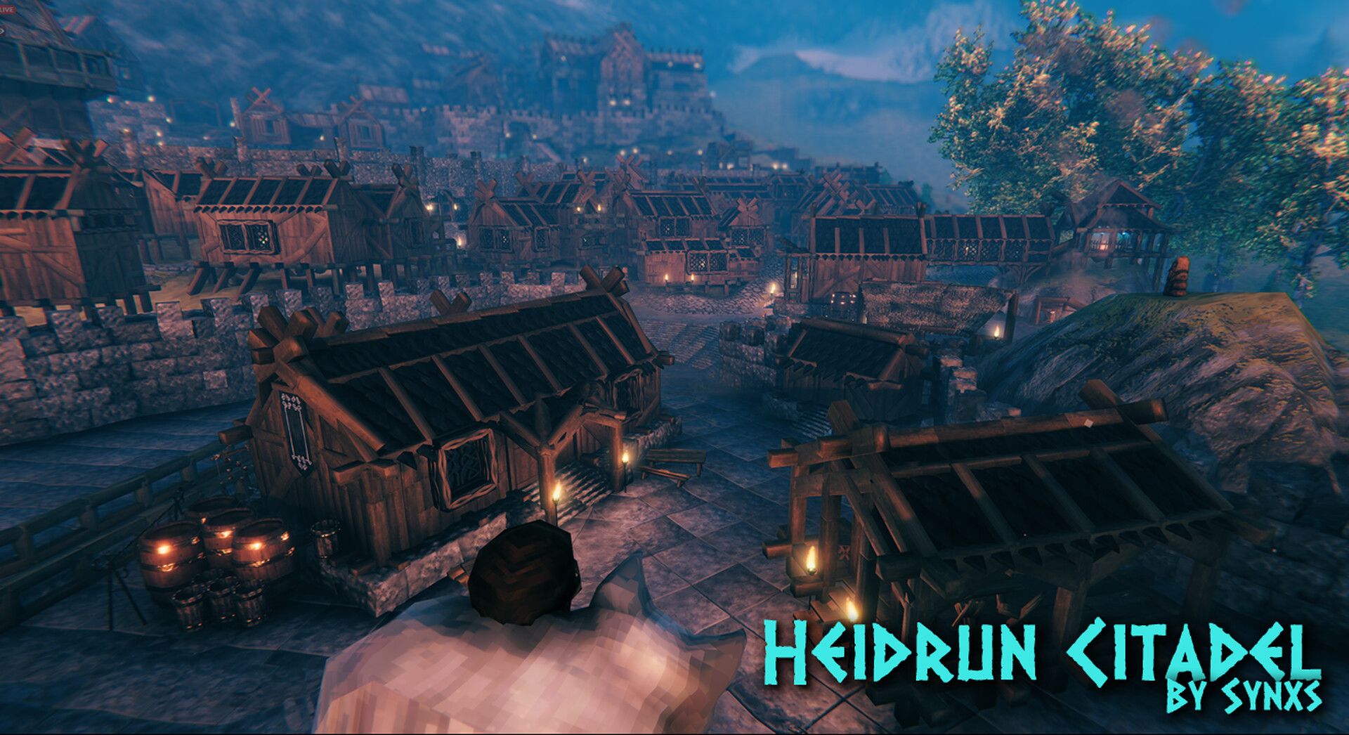 XIII World Map - Heidrun - Pier & Citidel Valheim Build