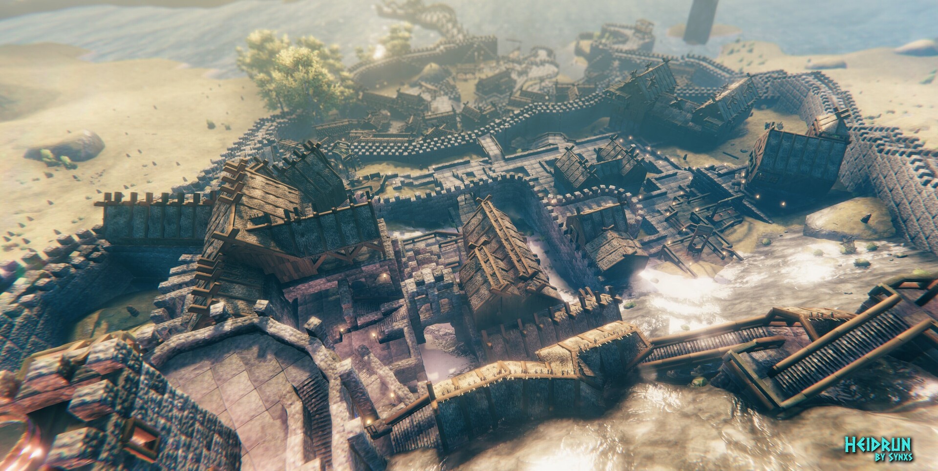 XIII World Map - Heidrun - Pier & Citidel Valheim Build