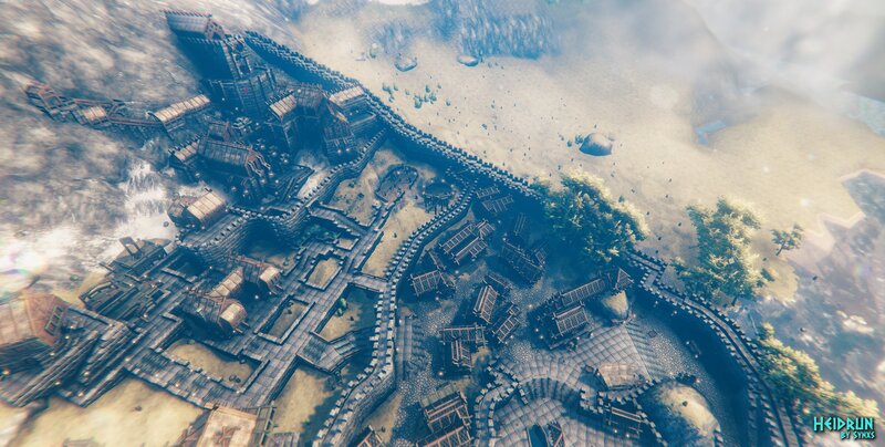 XIII World Map - Heidrun - Pier & Citidel Valheim Build