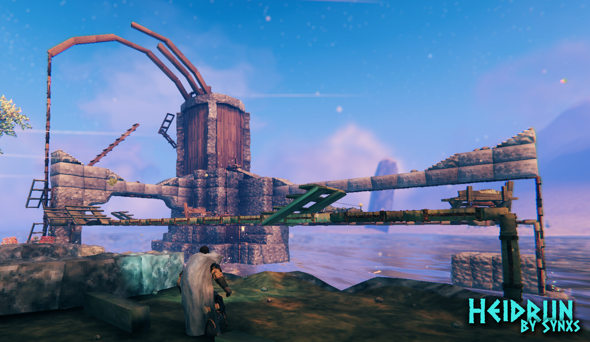 XIII World Map - Heidrun - Pier & Citidel Valheim Build
