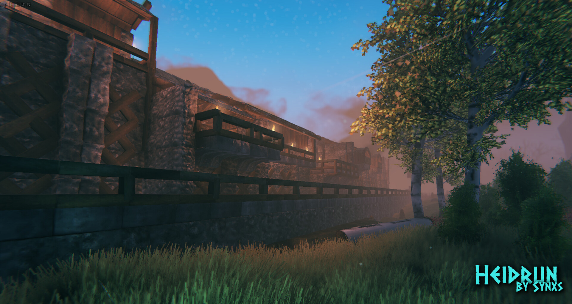 XIII World Map - Heidrun - Pier & Citidel Valheim Build