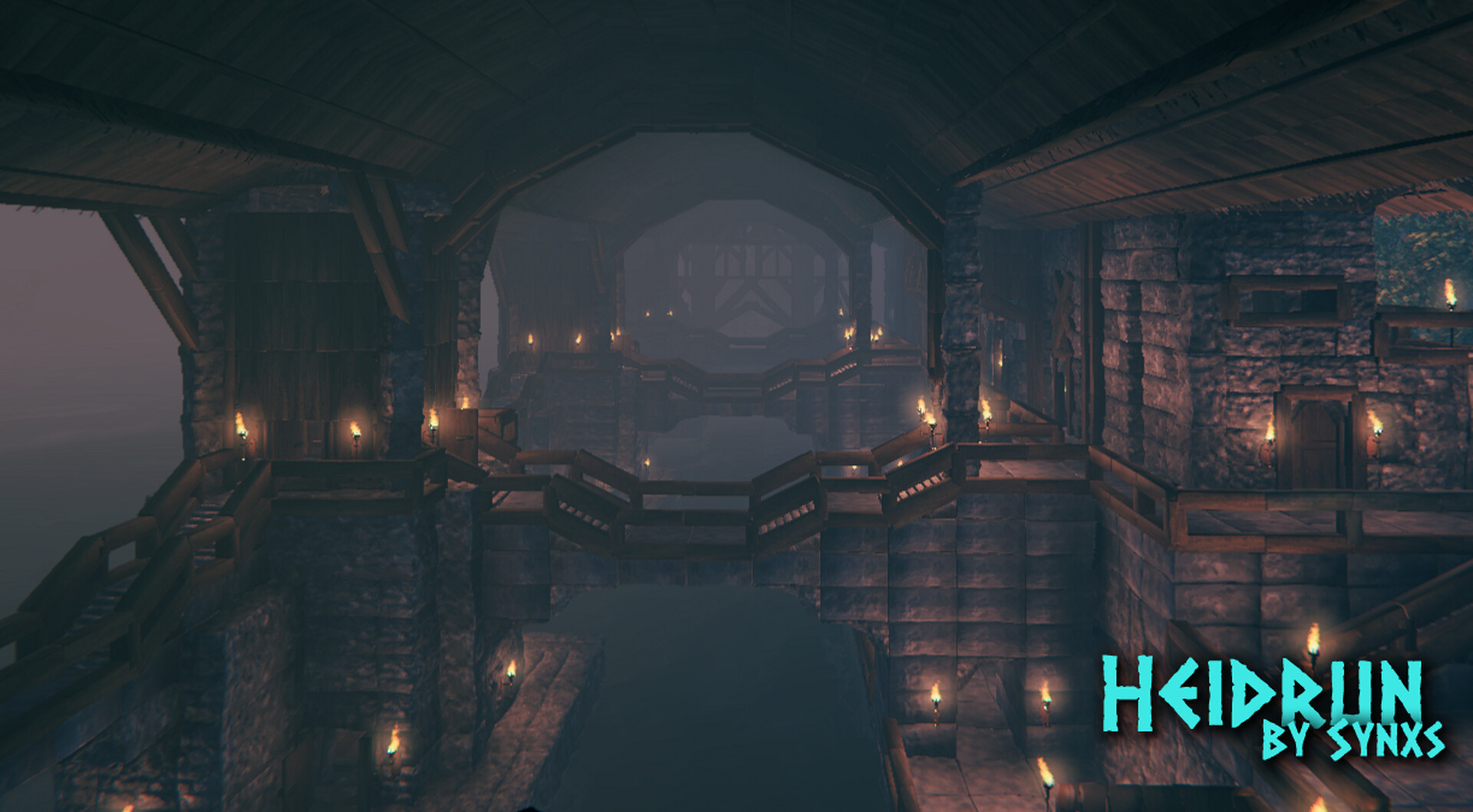 XIII World Map - Heidrun - Pier & Citidel Valheim Build