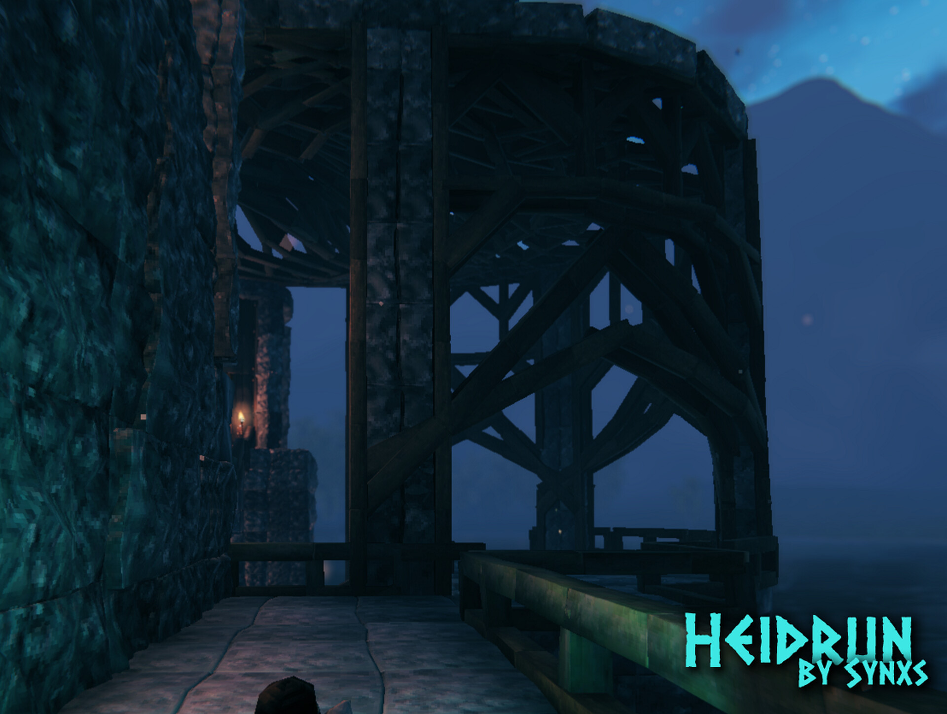 XIII World Map - Heidrun - Pier & Citidel Valheim Build