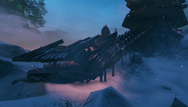 Couple of Entrances I created to my bases Valheim Build