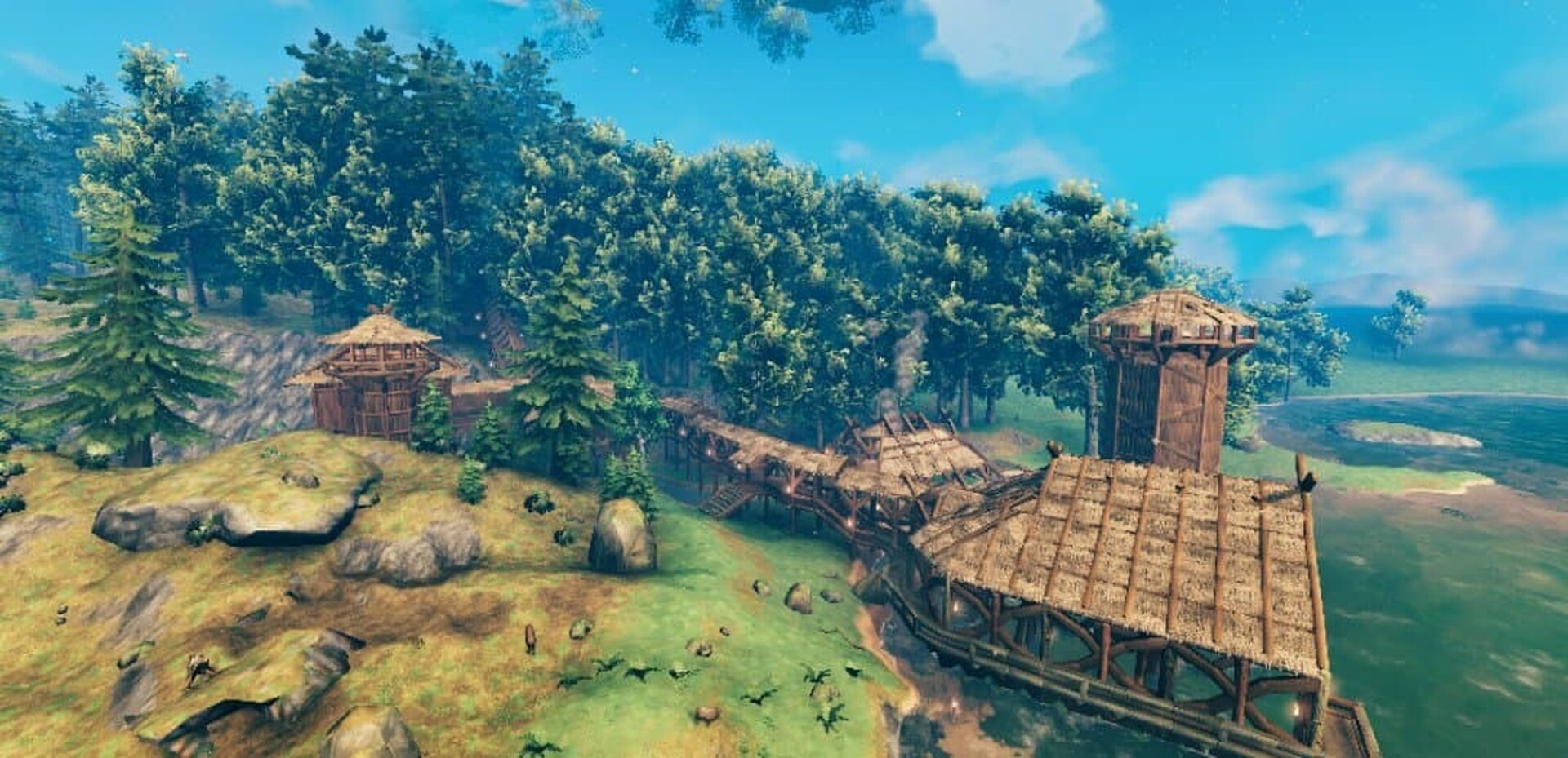 Couple of Entrances I created to my bases Valheim Build