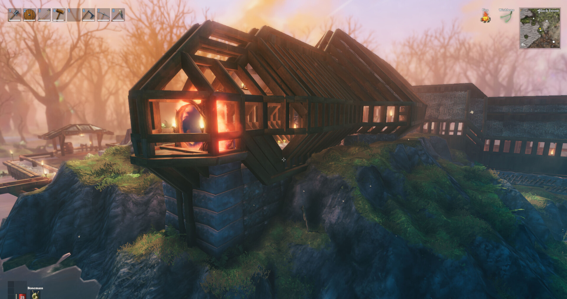 Skully's Swamp Base Valheim Build