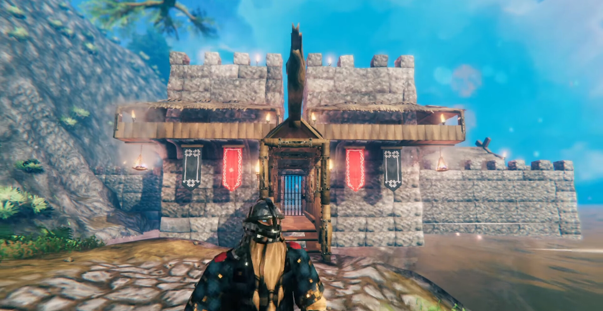 Big Stone Fort Valheim Build