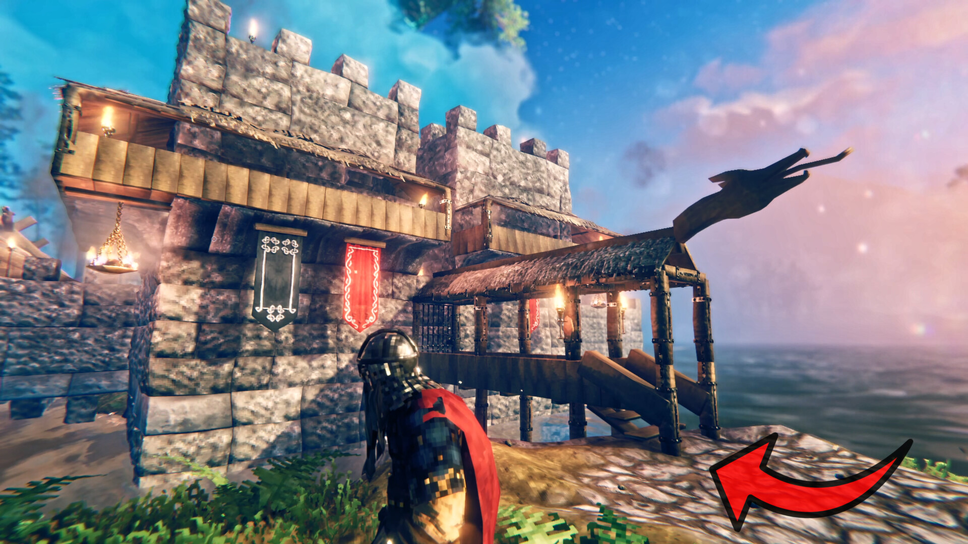 Big Stone Fort Valheim Build