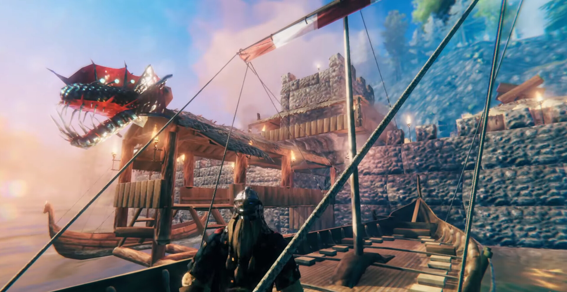 Big Stone Fort Valheim Build