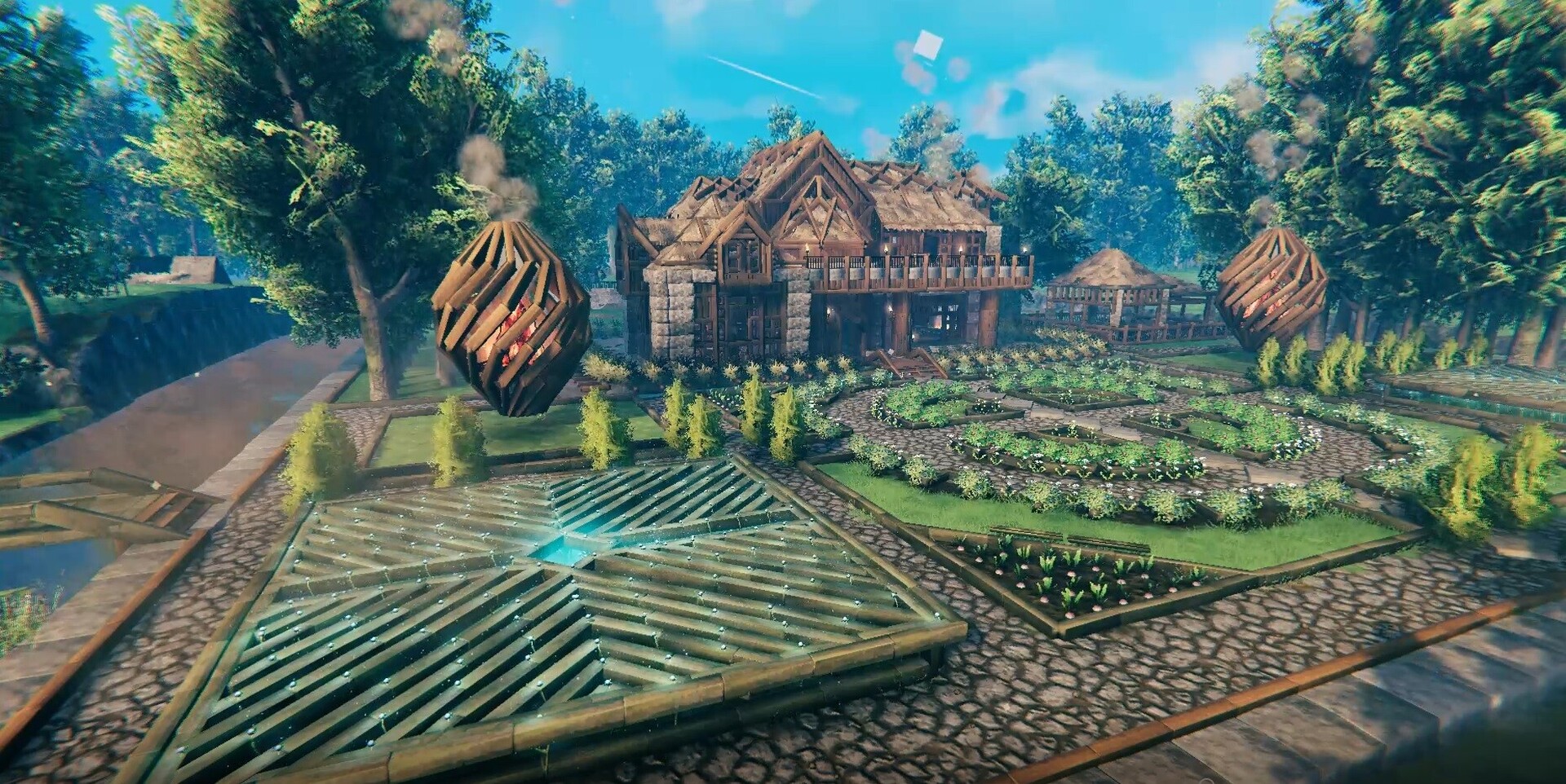 Lin's beautiful mansion Valheim Build
