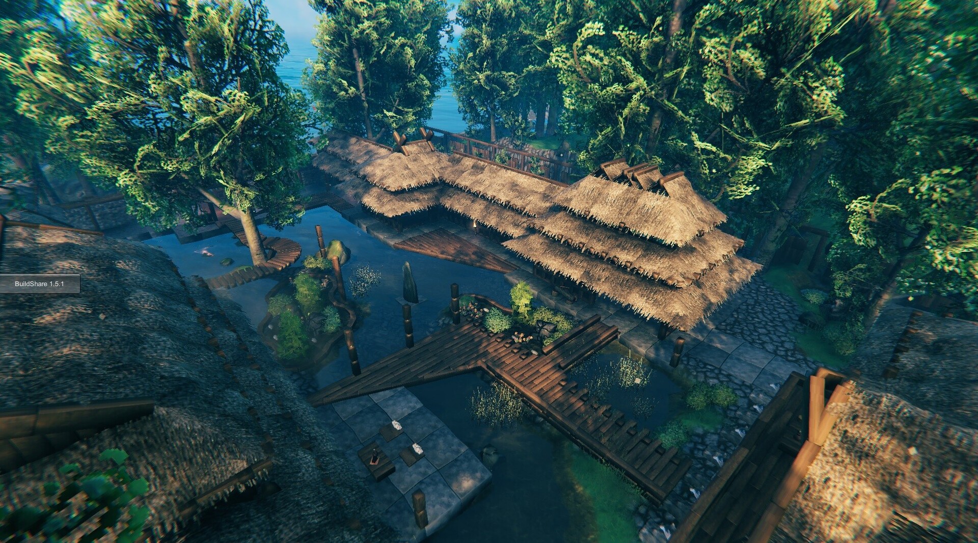 Lin's Japanese themed base called Kuzuri Valheim Build