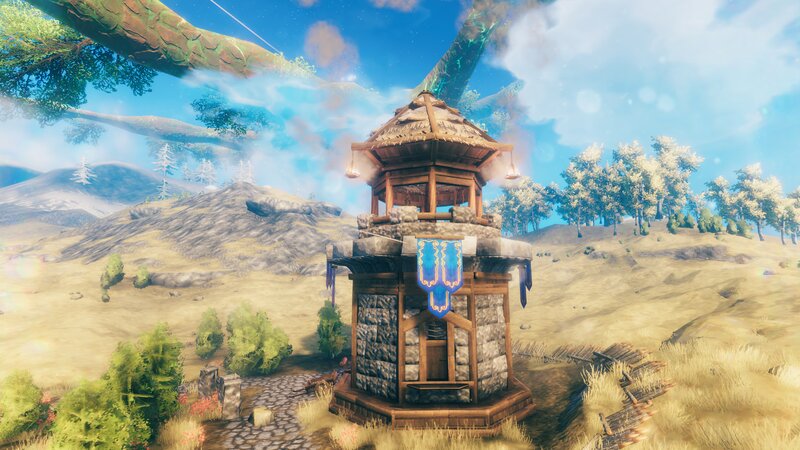 Castle keep guide build pt1 Watchtower Valheim Build