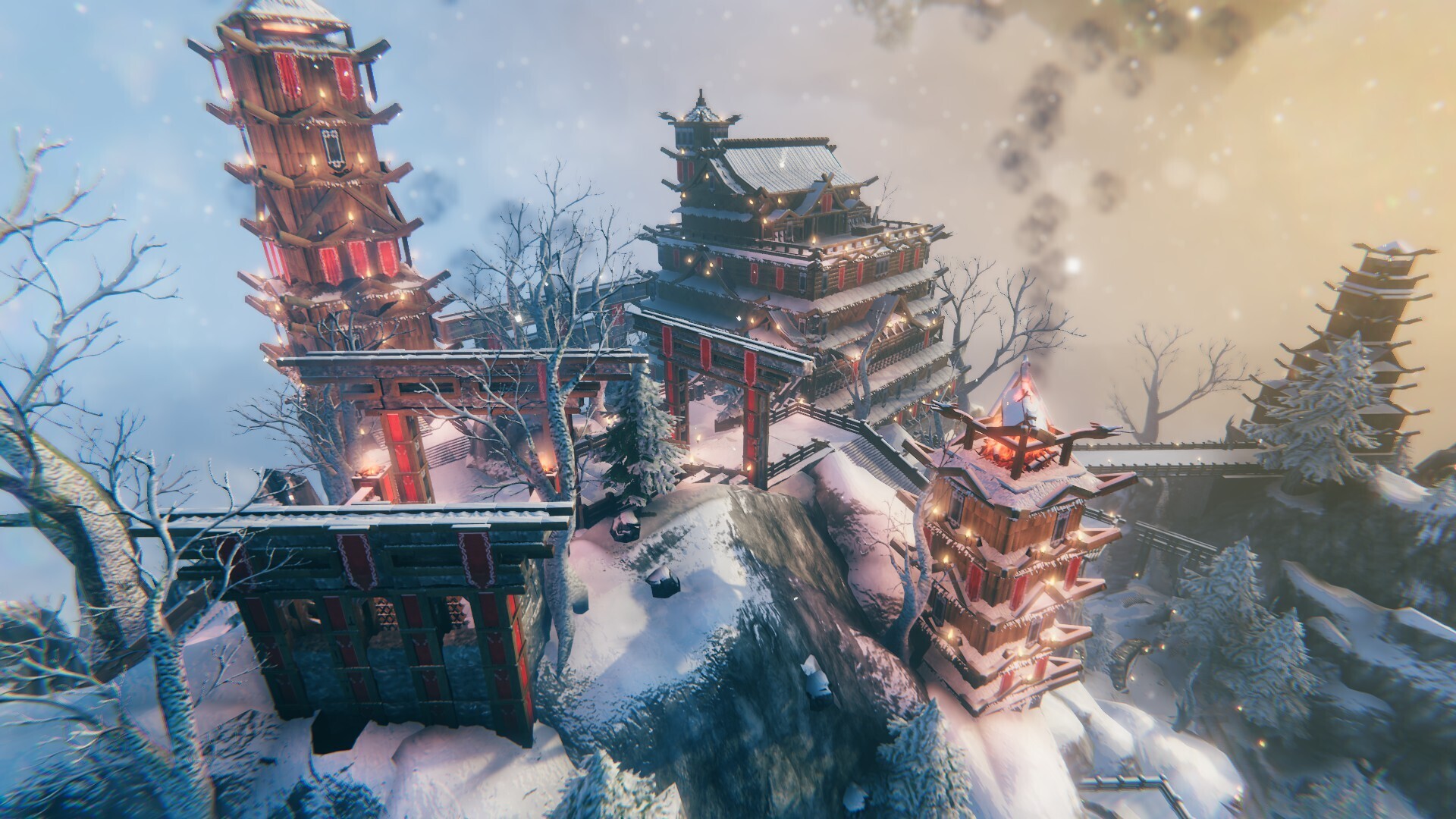 Fantasy Japanese Temple Valheim Build