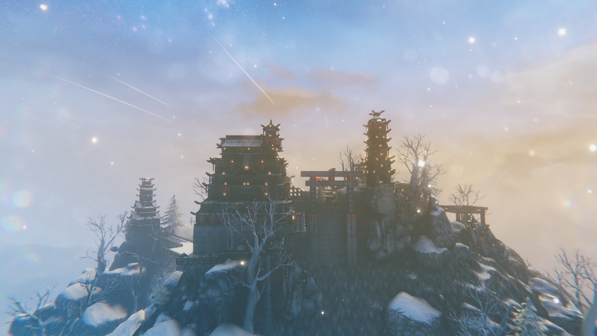 Fantasy Japanese Temple Valheim Build