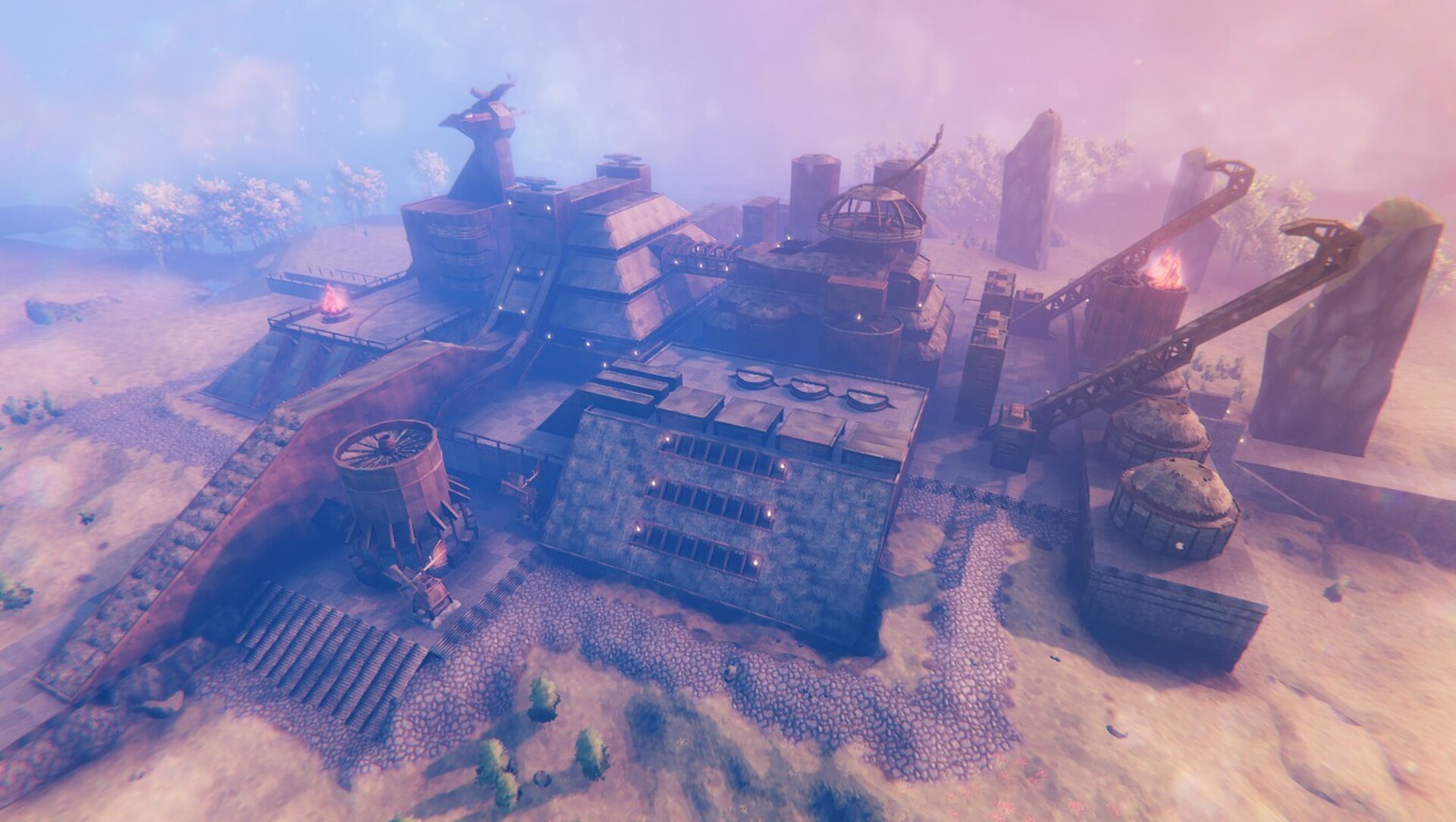 Voltes V Camp Big Falcon | Valheim Build Valheim Build