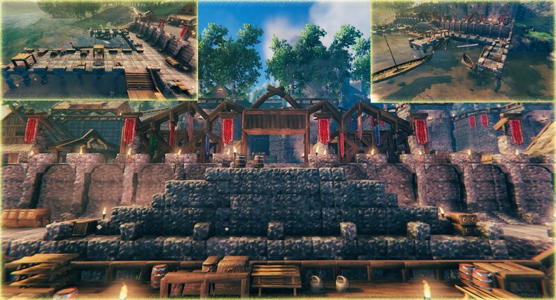 Hillside Harbor - Contest Entry Build Valheim Build