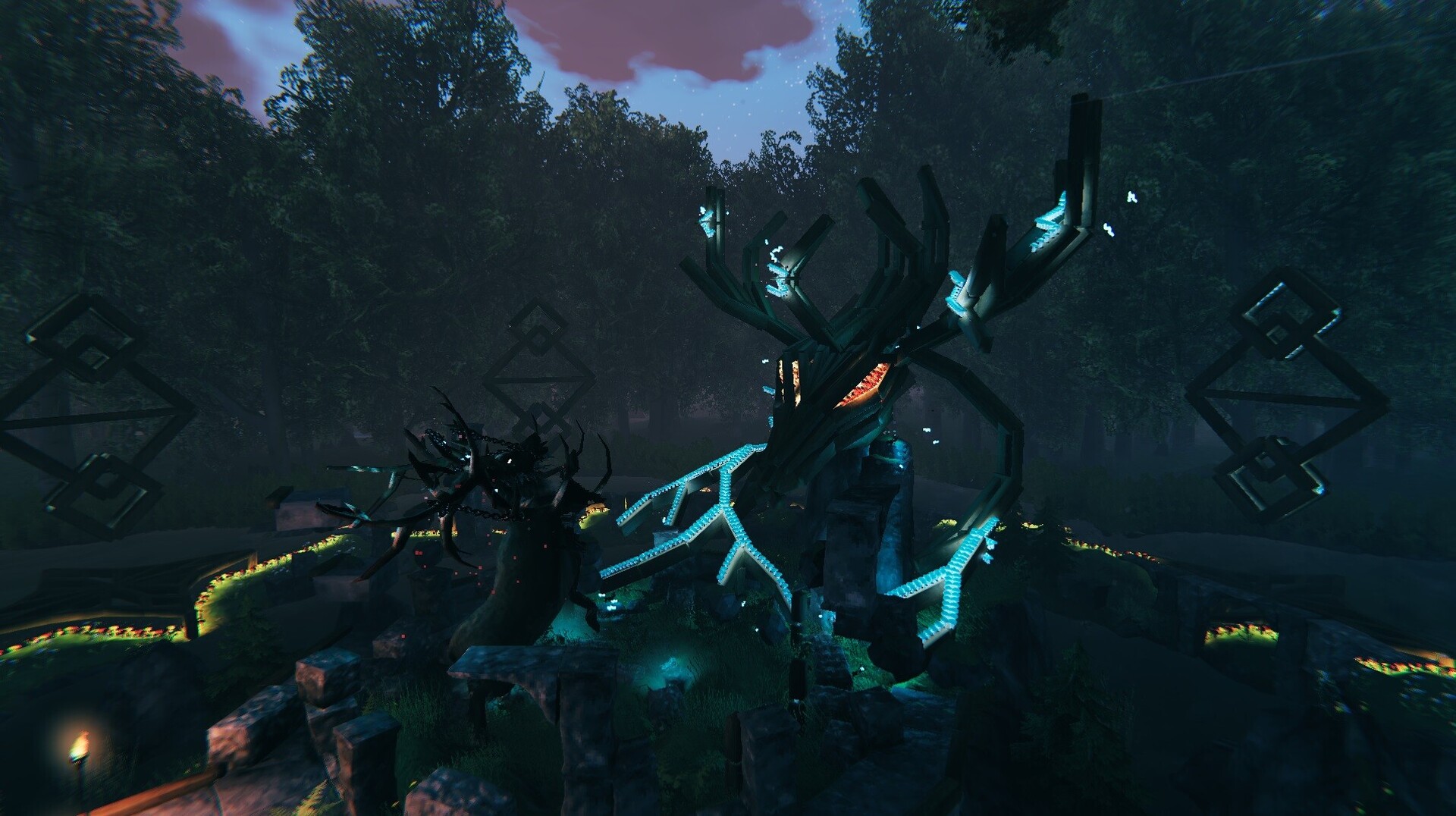 Home of Eikthyr fantasy build by Lin and Raphium Valheim Build