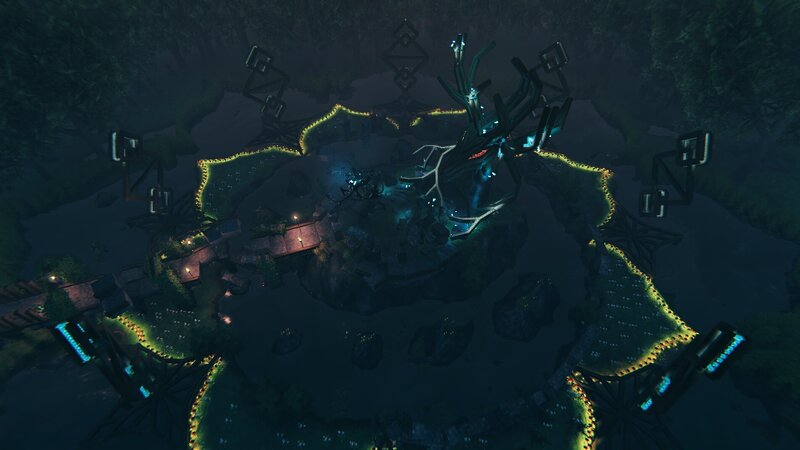 Home of Eikthyr fantasy build by Lin and Raphium Valheim Build