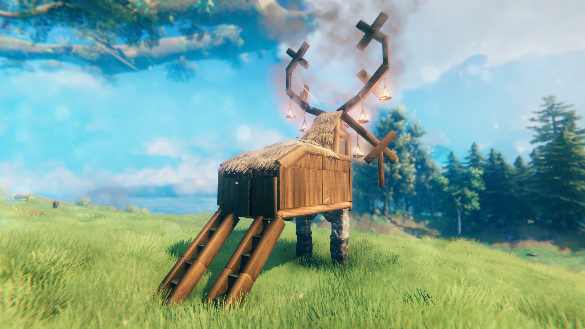 Eikthyr Lodge (Contest Entry) Valheim Build
