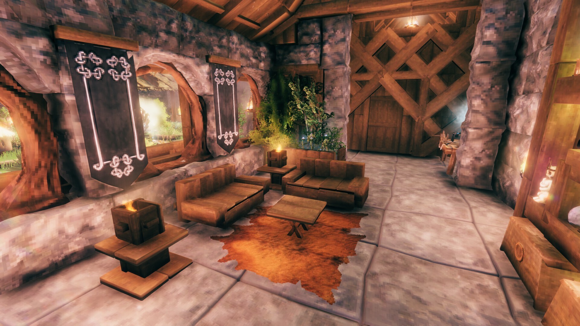 Chinese architecture - SiHeYuan Valheim Build
