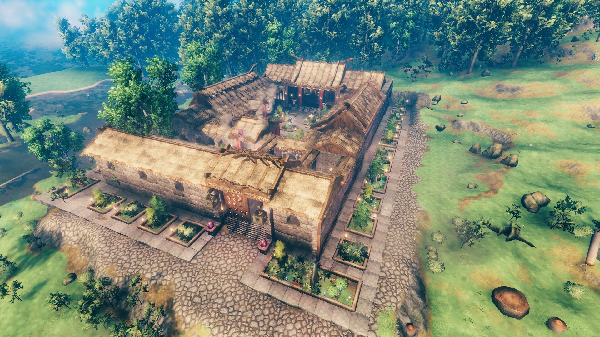 Chinese architecture - SiHeYuan Valheim Build