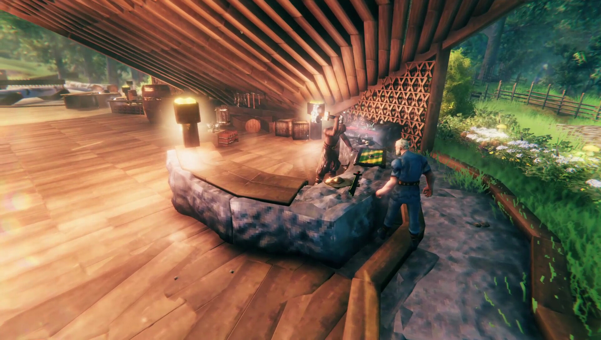 Viking Workshop - Open Concept Valheim Build