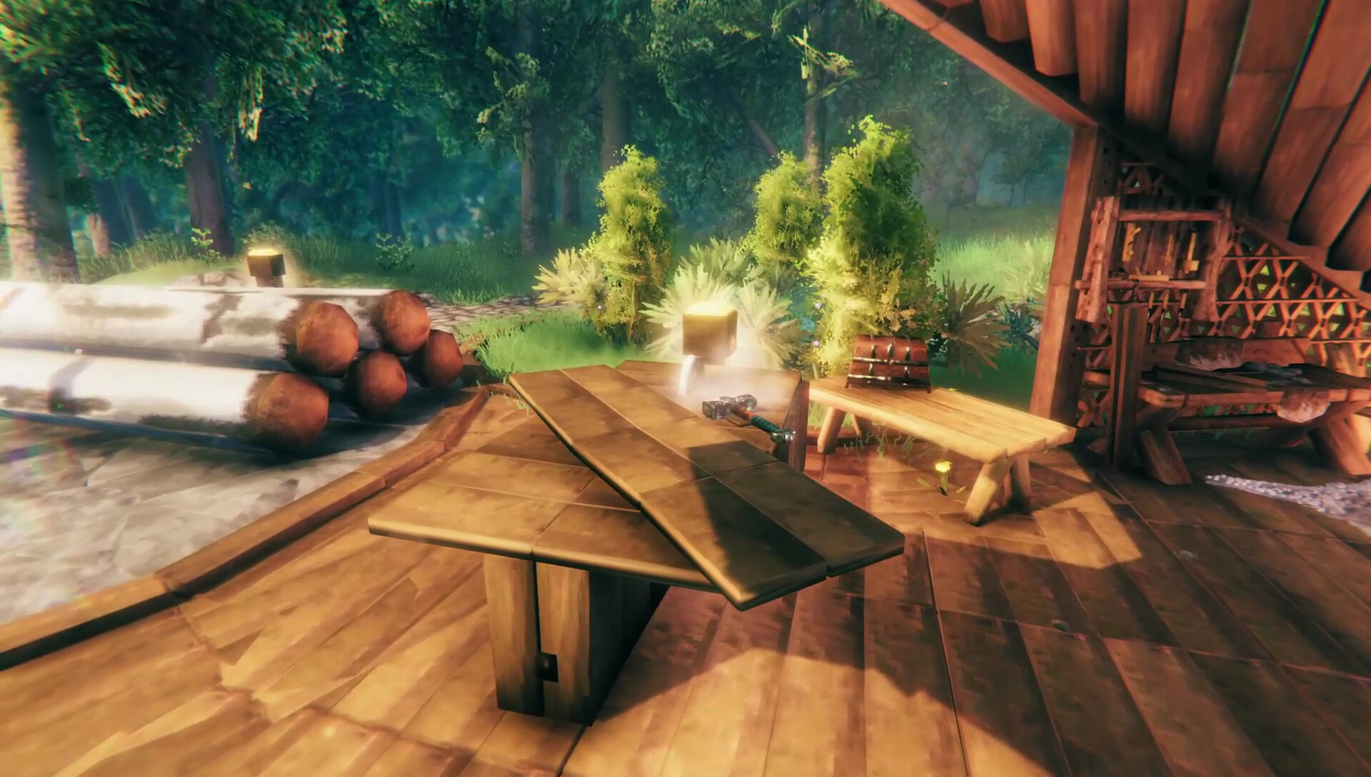 Viking Workshop - Open Concept Valheim Build