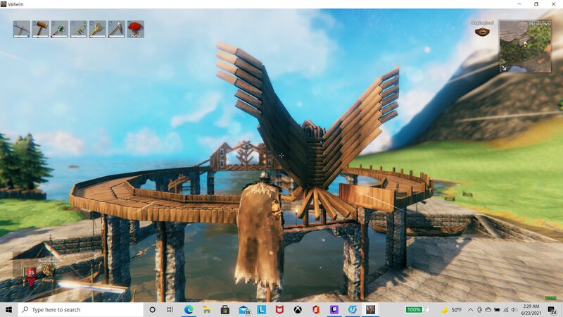 Eagle statue Valheim Build