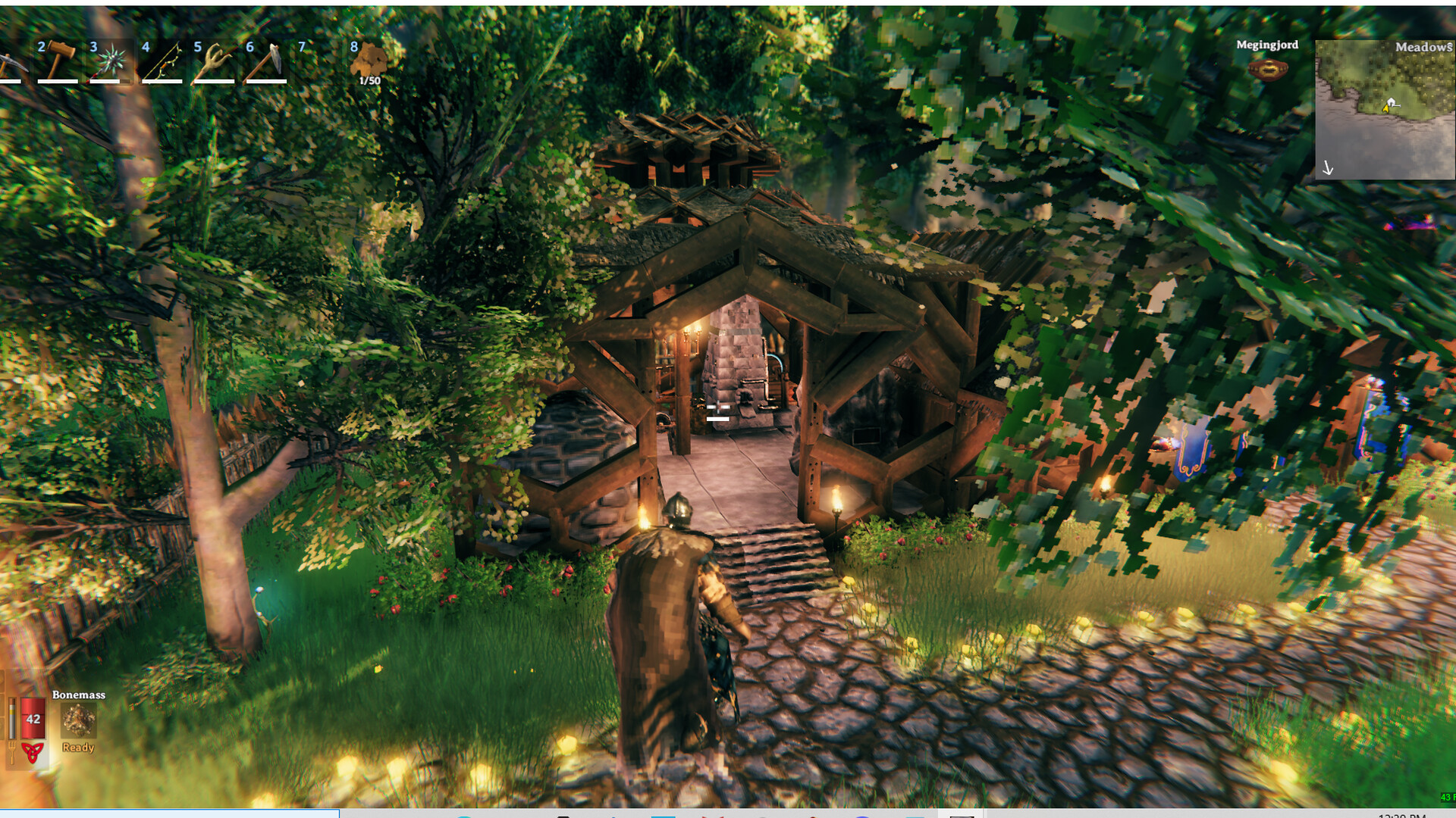 Abandoned original base gets a glow-up Valheim Build