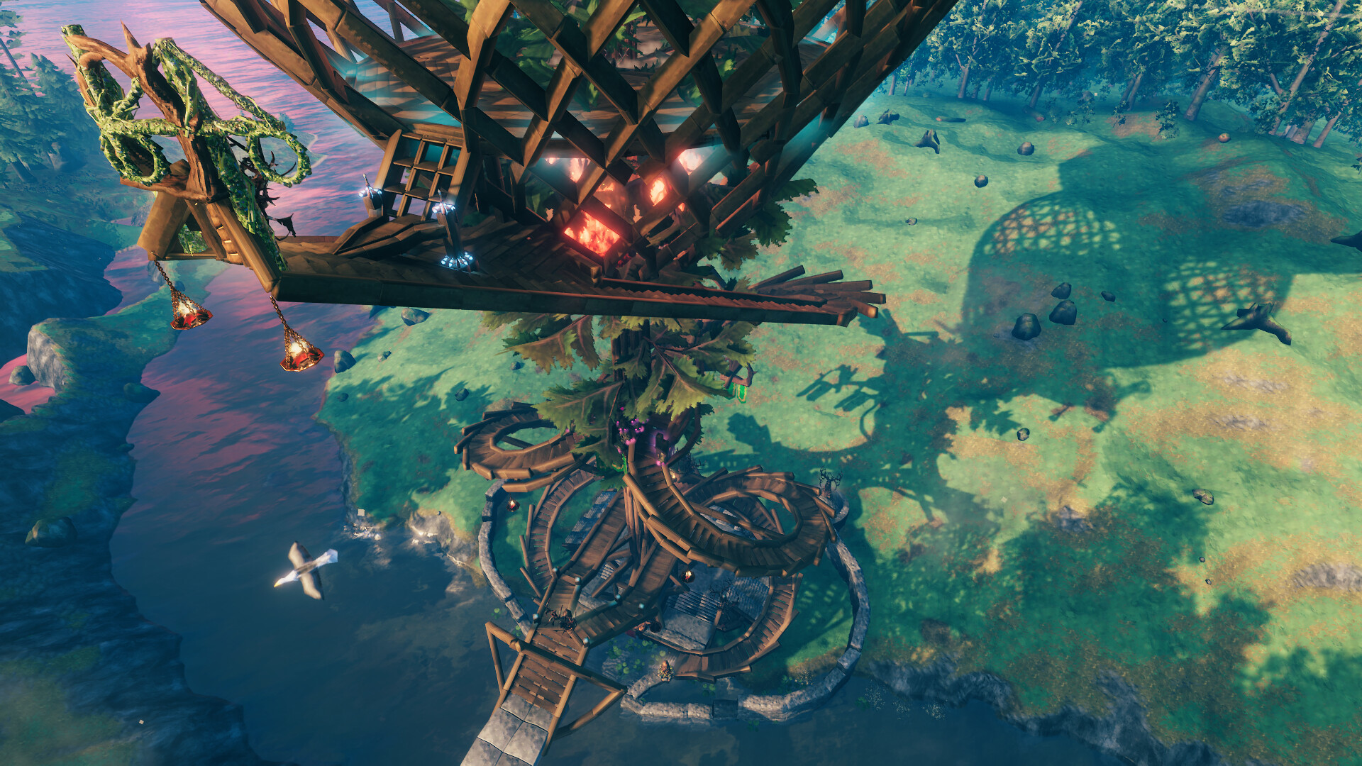 Shamanic Portal Hub tower - No mods/console Valheim Build