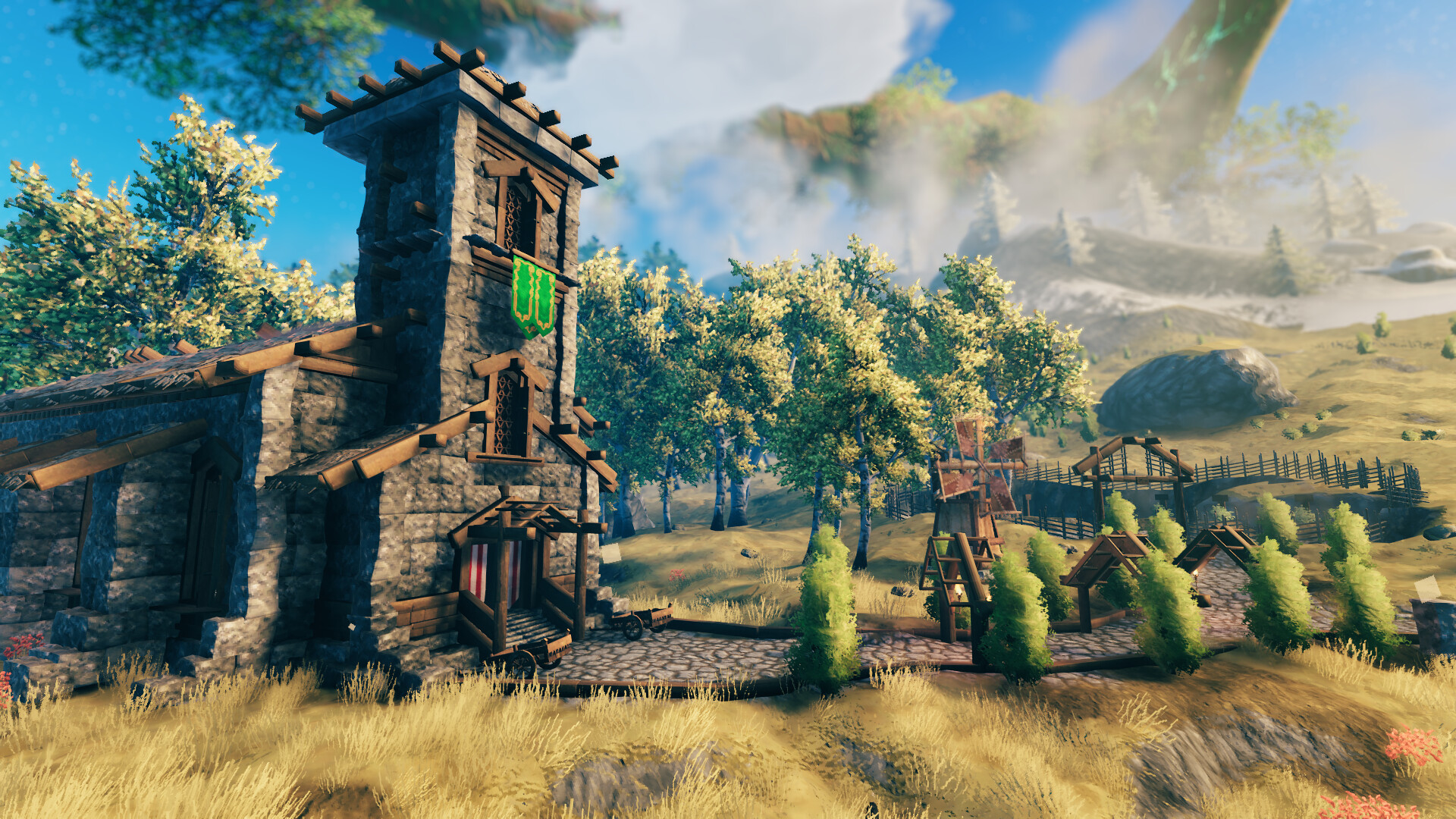 Medieval Church Valheim Build