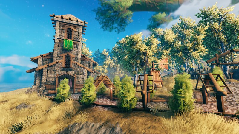 Medieval Church Valheim Build