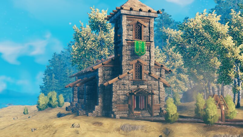 Medieval Church Valheim Build