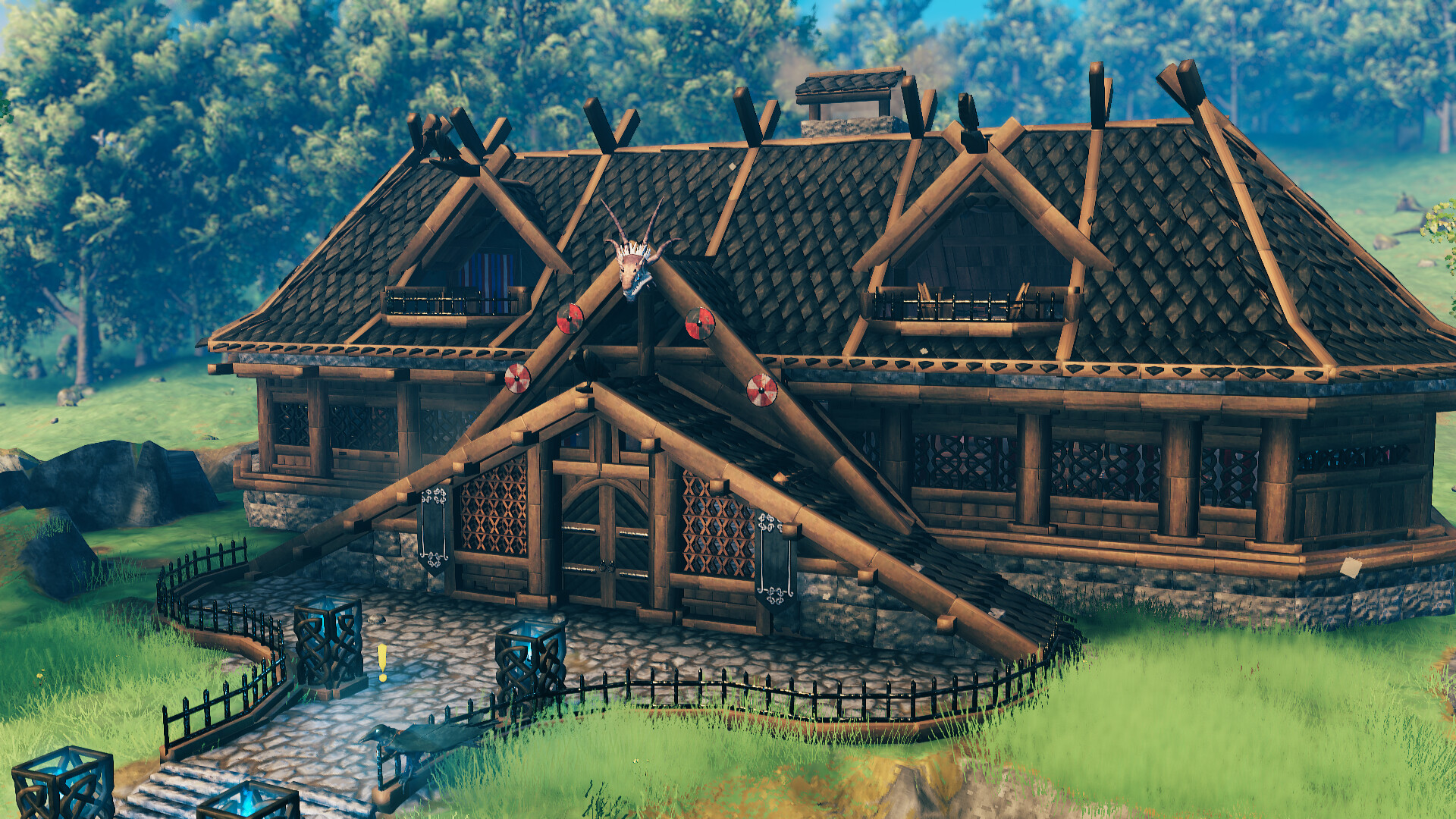 longhouse Valheim Build