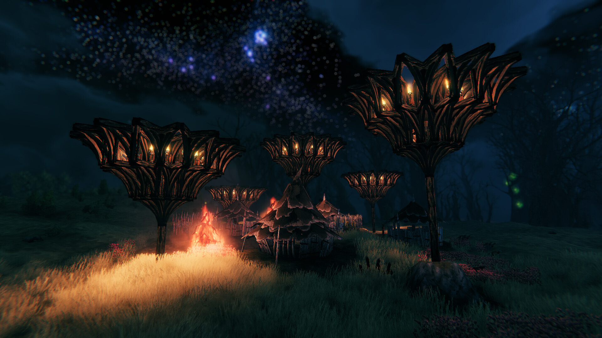 Elevated Bathtub - Water Tower & Bathhouse Valheim Build