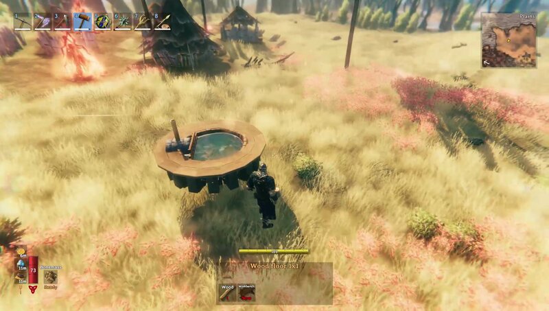 Elevated Bathtub - Water Tower & Bathhouse Valheim Build