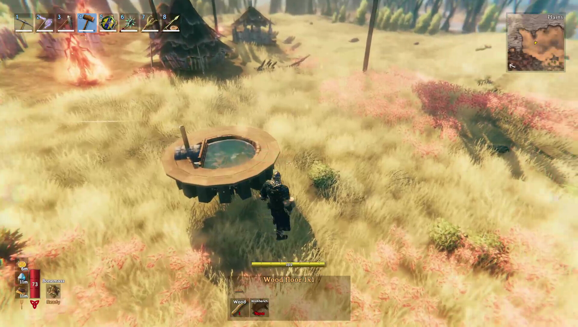 Elevated Bathtub - Water Tower & Bathhouse Valheim Build