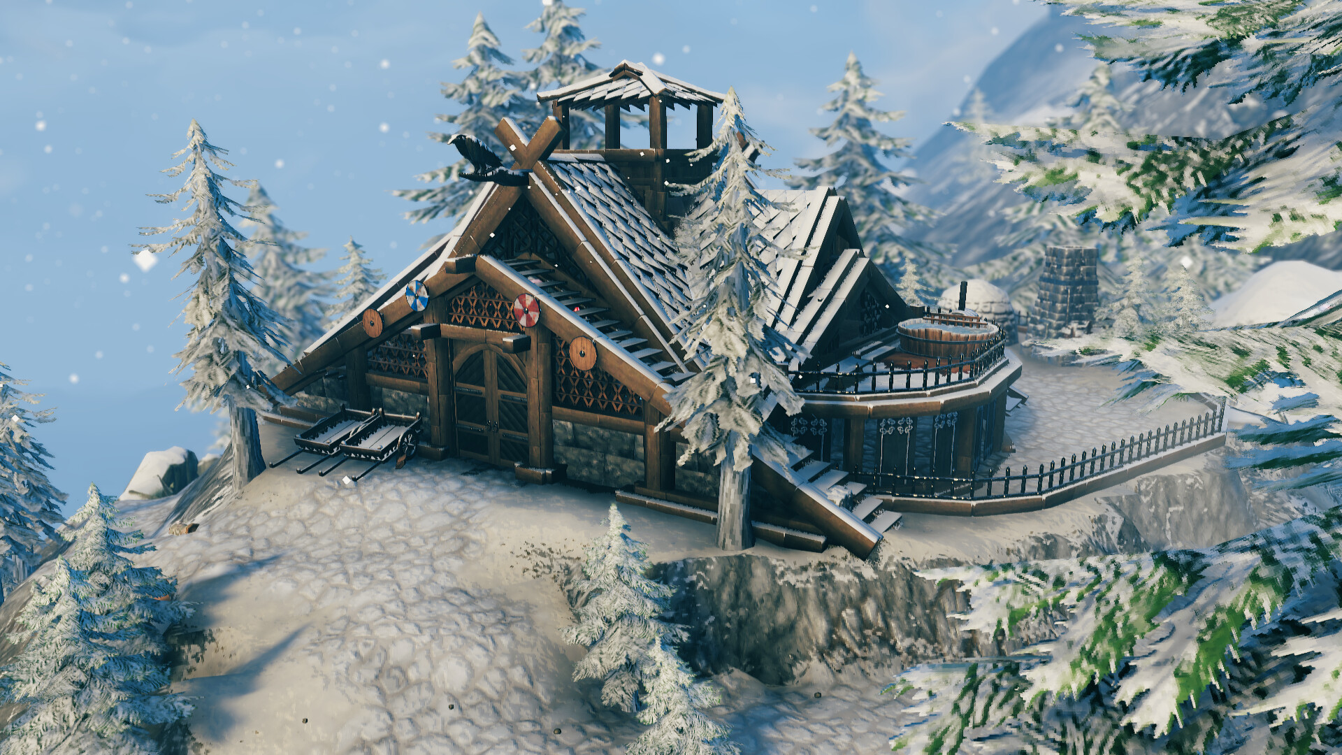 Viking Winter House Valheim Build