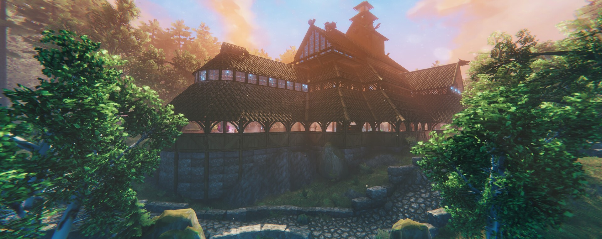 Odins Temple Valheim Build