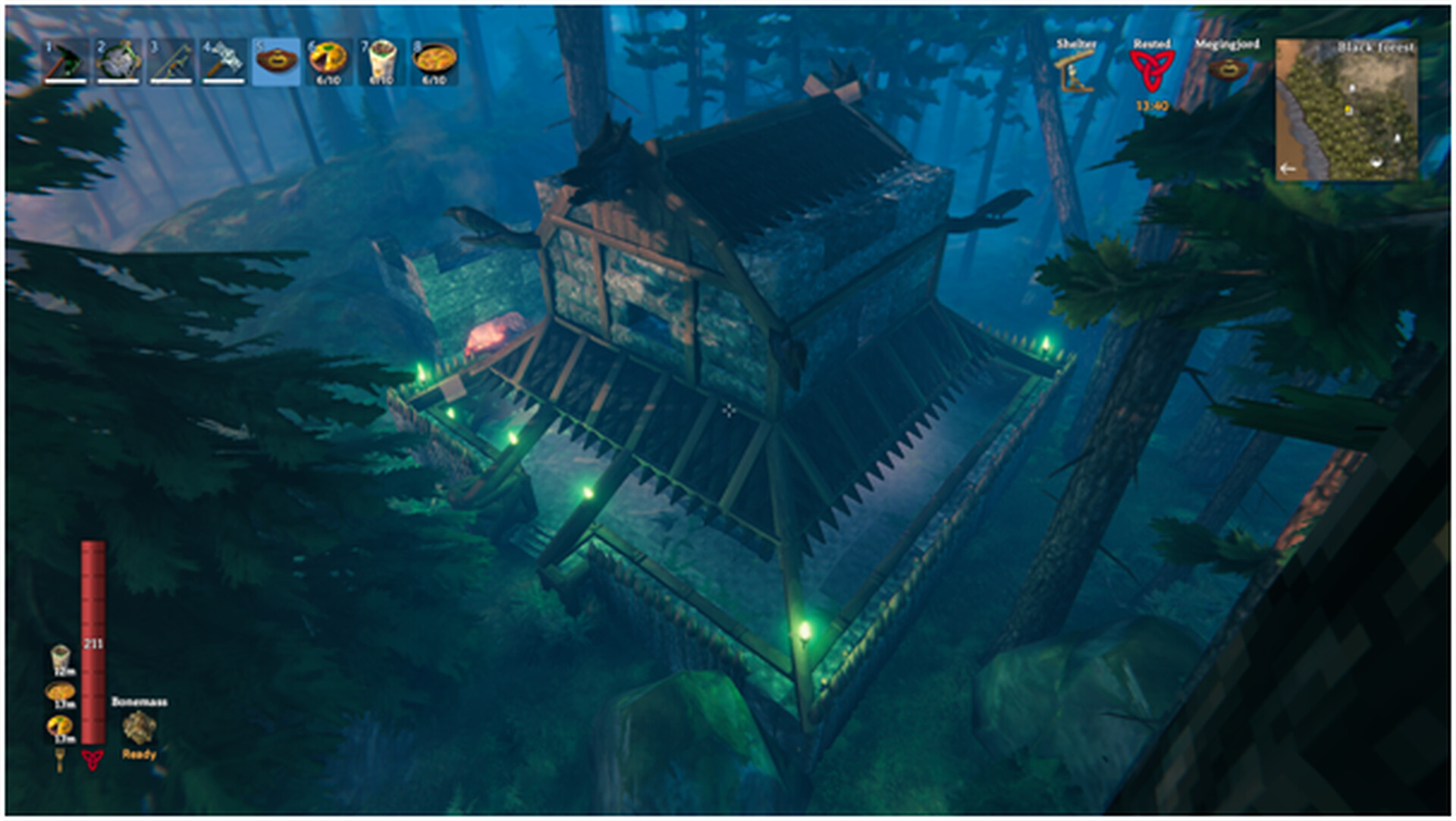 Temple in the Woods Valheim Build