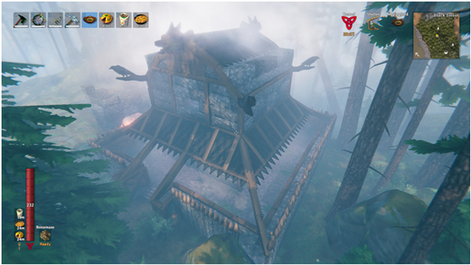 Temple in the Woods Valheim Build
