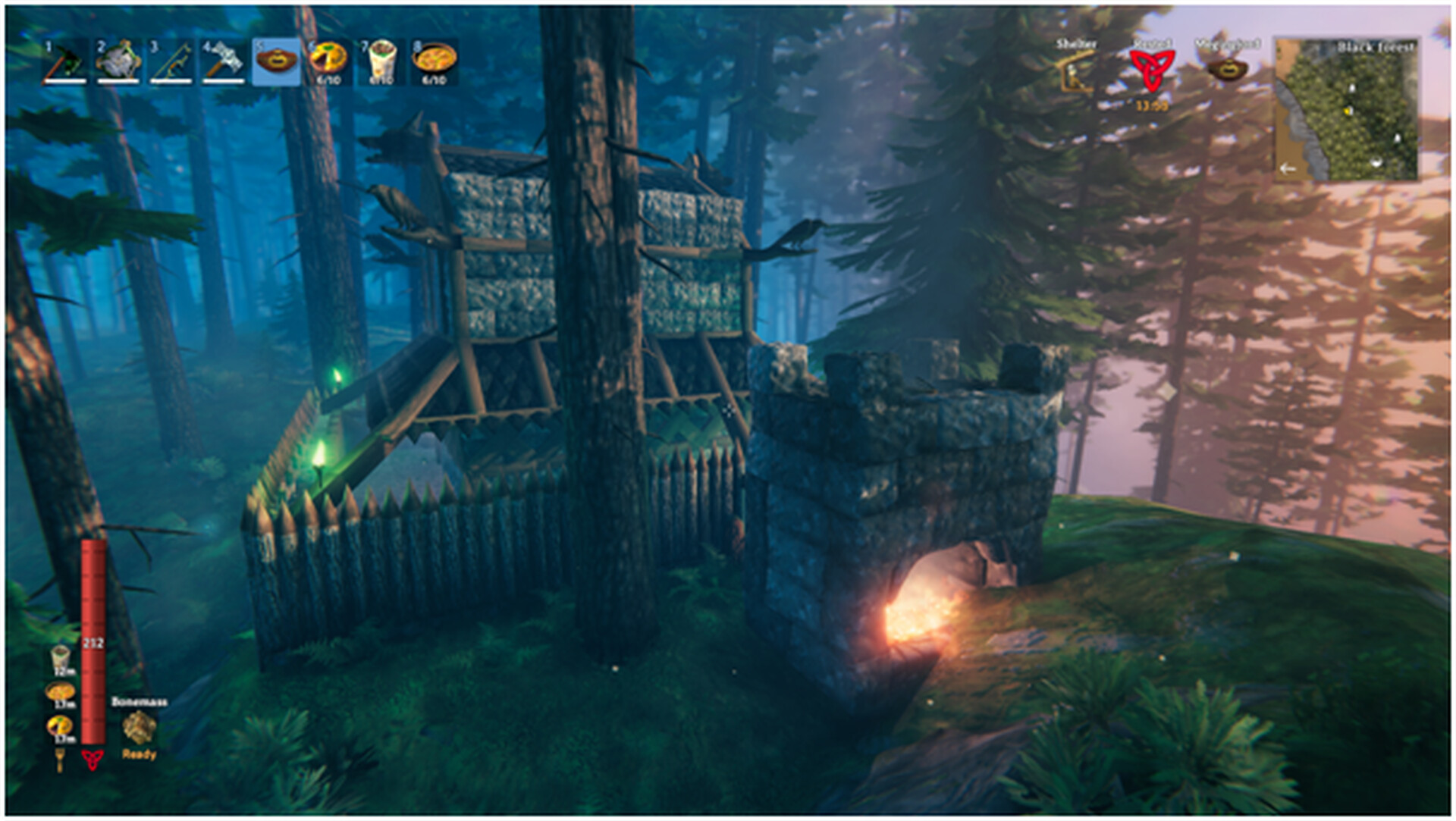 Temple in the Woods Valheim Build